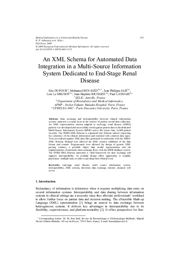 (PDF) An XML Schema for Automated Data Integration in a Multi-Source ...