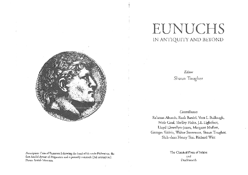 (PDF) “Eunuchs in the Late Byzantine Empire, c.1250–1400”