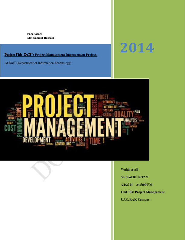 (DOC) Project Management