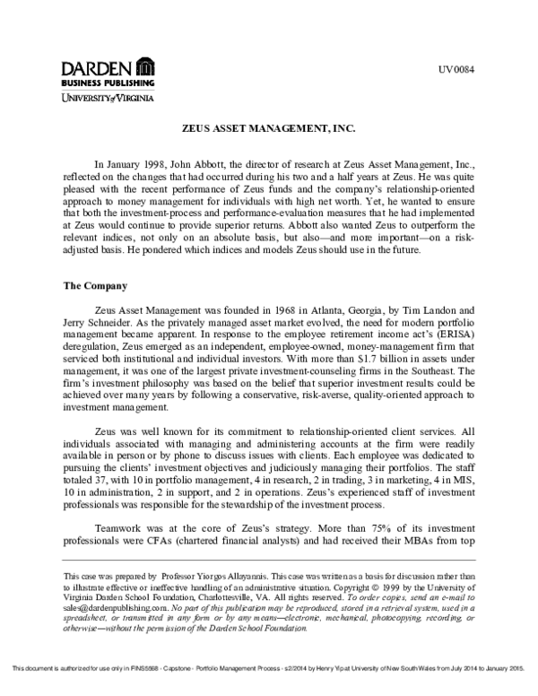 (PDF) ZEUS ASSET MANAGEMENT, INC