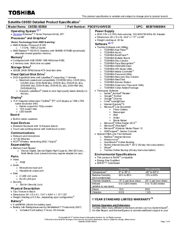 (PDF) Satellite C655D-S5508 | Neill Bless - Academia.edu