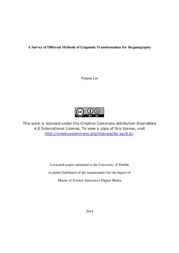 (PDF) A Survey of Different Methods of Linguistic Transformation for ...