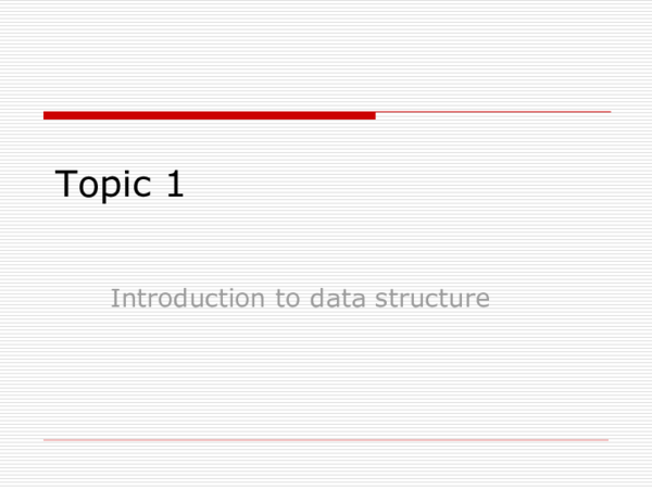 (PPT) intro to data structure