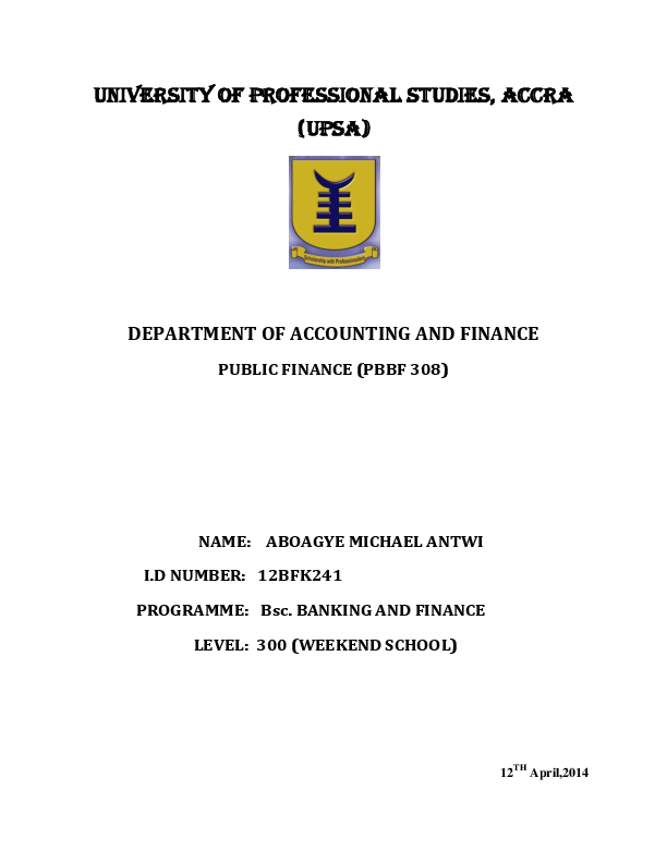 (DOC) 1. Examine the institutional structures of Ghana Revenue ...