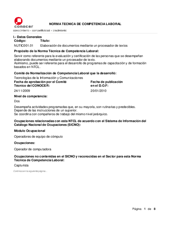 (PDF) NORMA TÉCNICA DE COMPETENCIA LABORAL