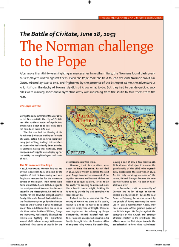 (PDF) The battle of Civitate, 18 June 1053