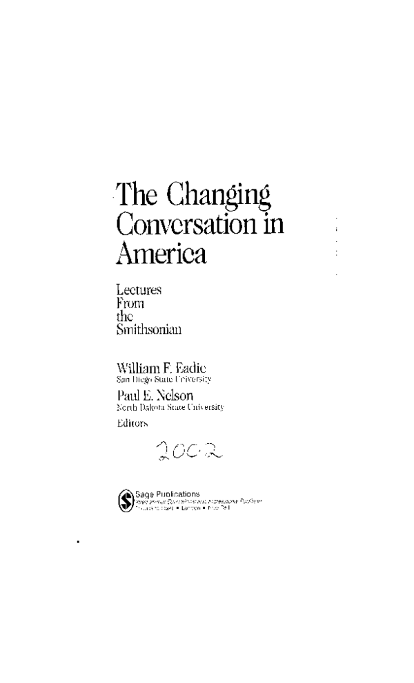 (PDF) Some Distinctive Features of US American Conversation