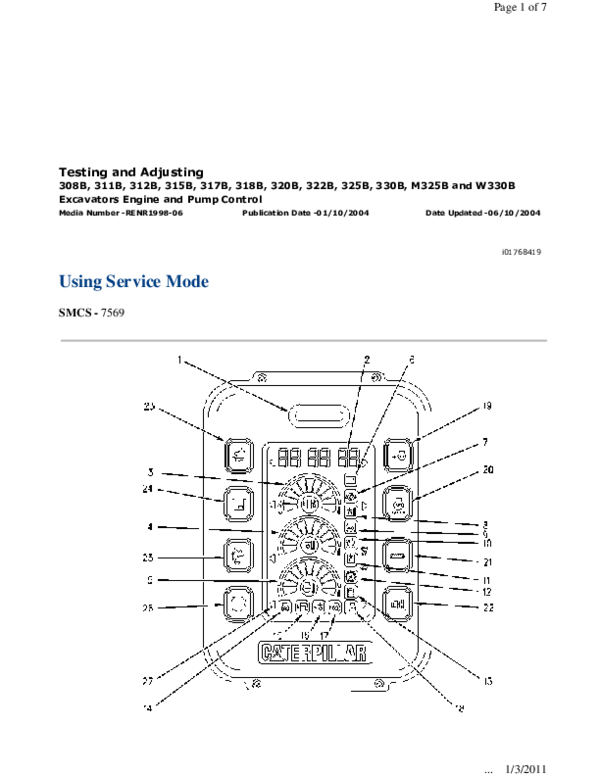 (PDF) Testing and Adjusting and W330B Excavators Engine and Pump ...