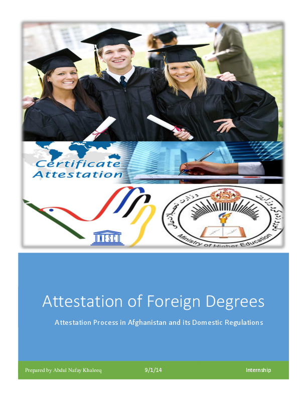 (PDF) Attestation of Foreign Degrees