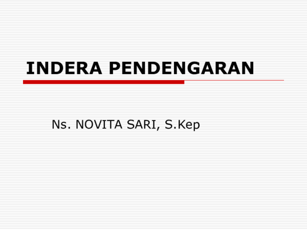 (PPT) INDERA PENDENGARAN