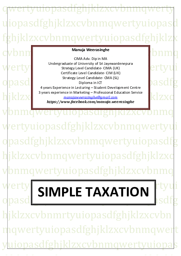 (DOC) Simple Taxation