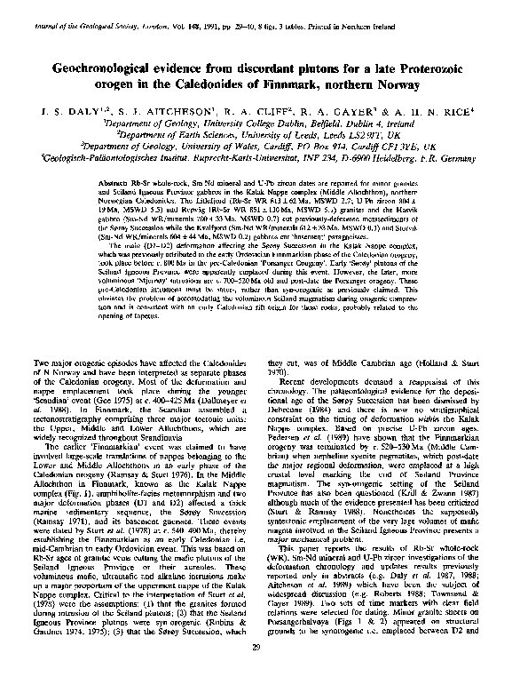 (PDF) Precambrian basement complexes in the North-Central Scandinavian ...