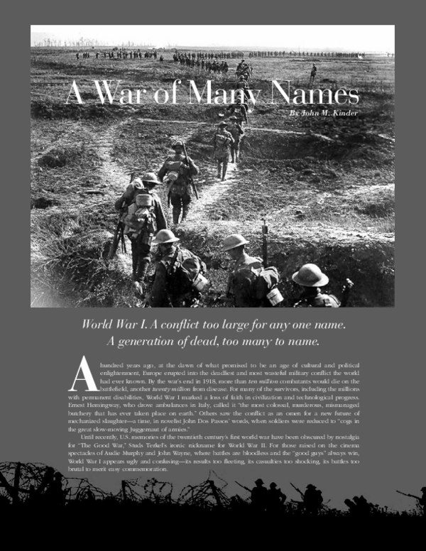 (PDF) A War of Many Names