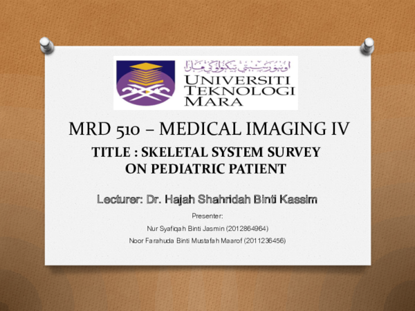 (PPT) Skeletal Survey on Pediatric Patient