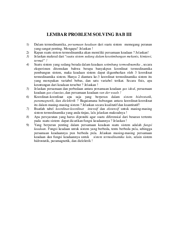 (PDF) LEMBAR PROBLEM SOLVING BAB III