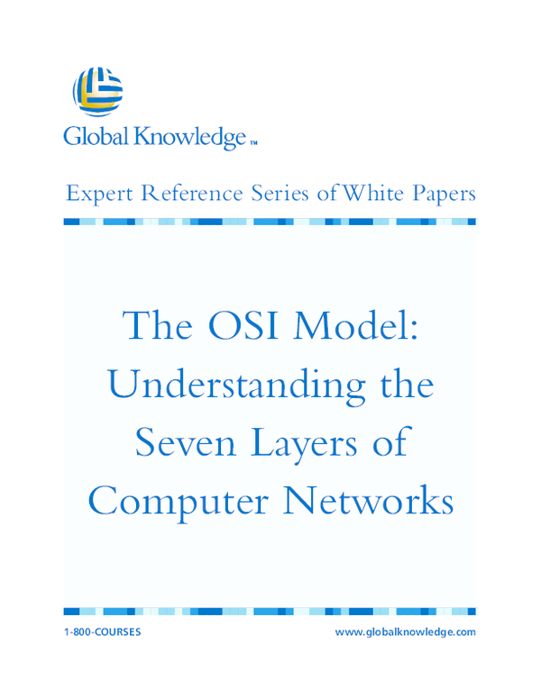 (PDF) The OSI Model: Understanding the Seven Layers of Computer ...