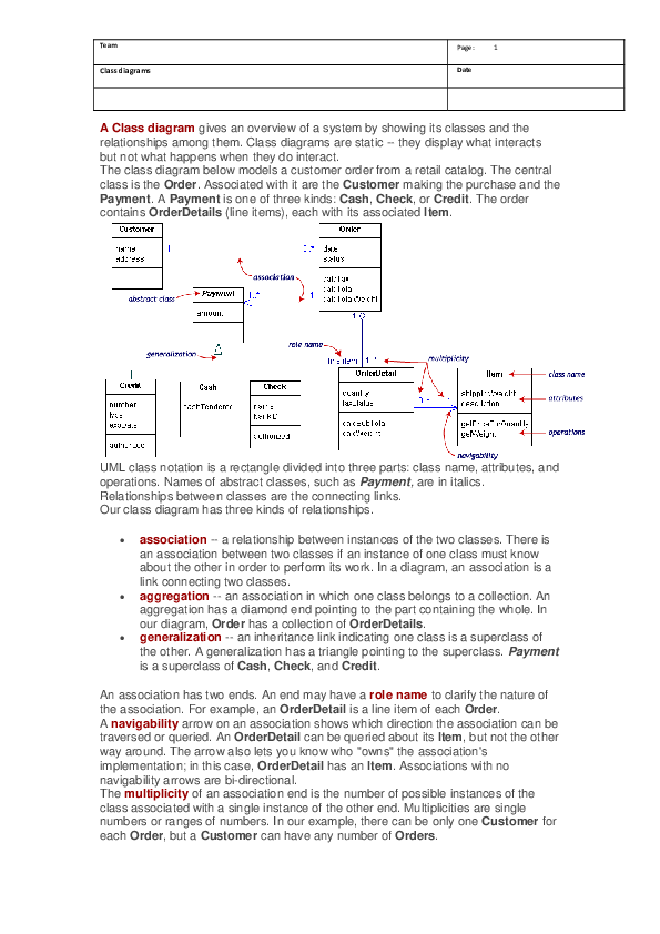 (PDF) class diagram Practical