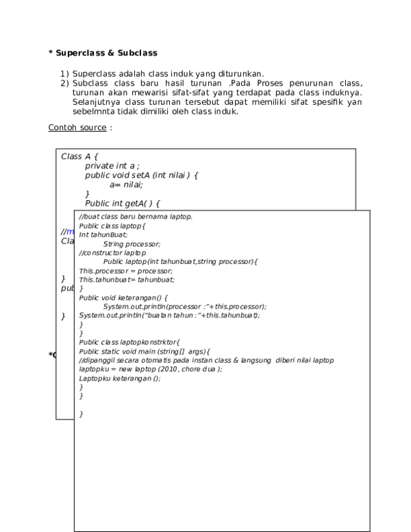 (DOC) Dasar-dasar Java