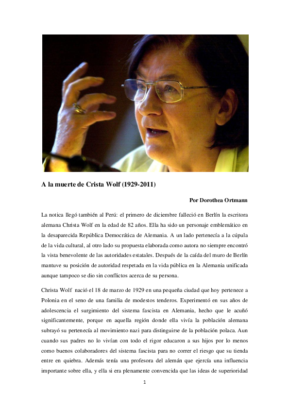 (DOC) Christa Wolf