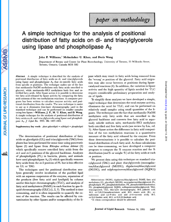 Pdf A Simple Technique For The Analysis Of Positional Distribution Of