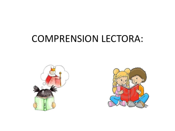 (PPT) COMPRENSION LECTORA