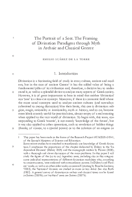 (PDF) Mythical Diviners