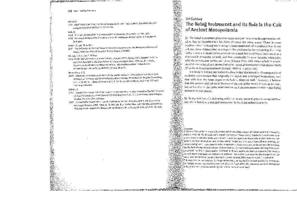 (PDF) The Balag Instrument and Its Role in the Cult of Ancient ...