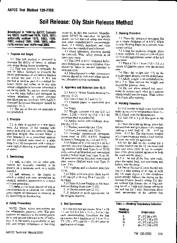 (PDF) Soil Release :oily stain release method