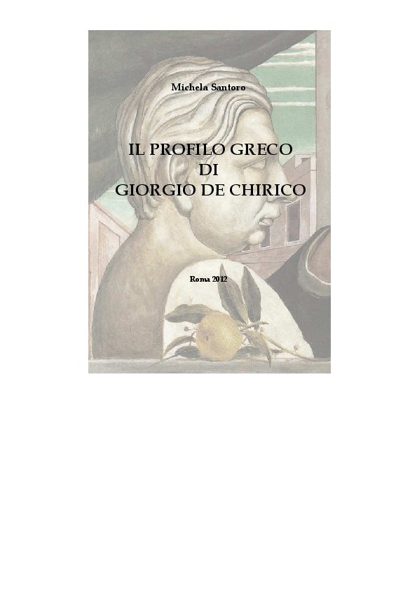 (PDF) The Greek profile of Giorgio de Chirico