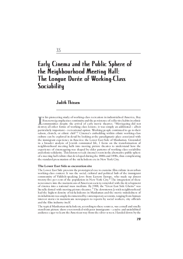 (PDF) Monitoring the Movies: The Fight over Film Censorship in Early ...