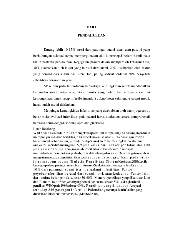 (DOC) Infertilitas pada Pria