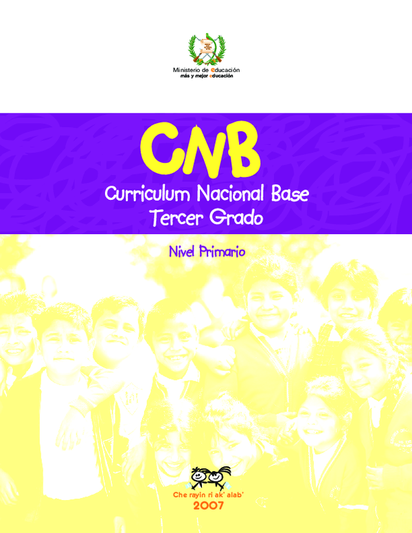 (PDF) Curriculum Nacional Base Tercer Grado