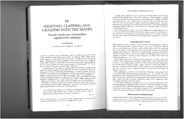(PDF) Shouting, Clapping, and Laughing with the Monks: Toward a ...