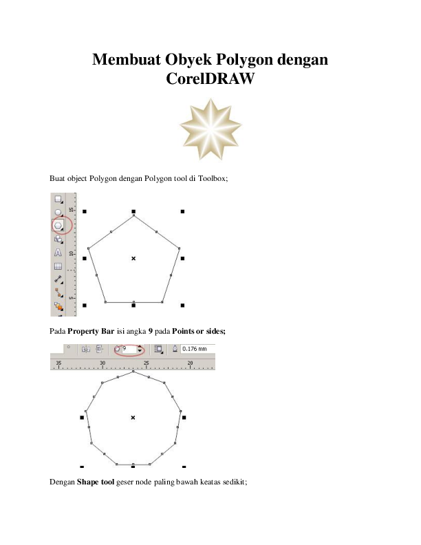 (DOC) Membuat objek polygon dengan coreldraw