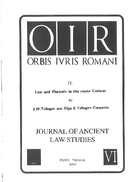 (PDF) Law and Rhetoric in the causa Curiana