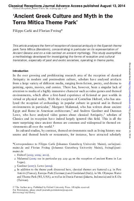 (PDF) ‘Ancient Greek Culture and Myth in the Terra Mítica Theme Park ...