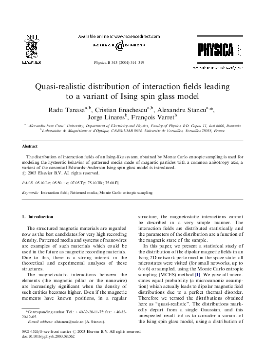 (PDF) Quasi-realistic distribution of interaction fields leading to a ...