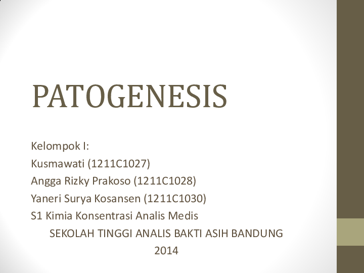 (PPT) patogenesis