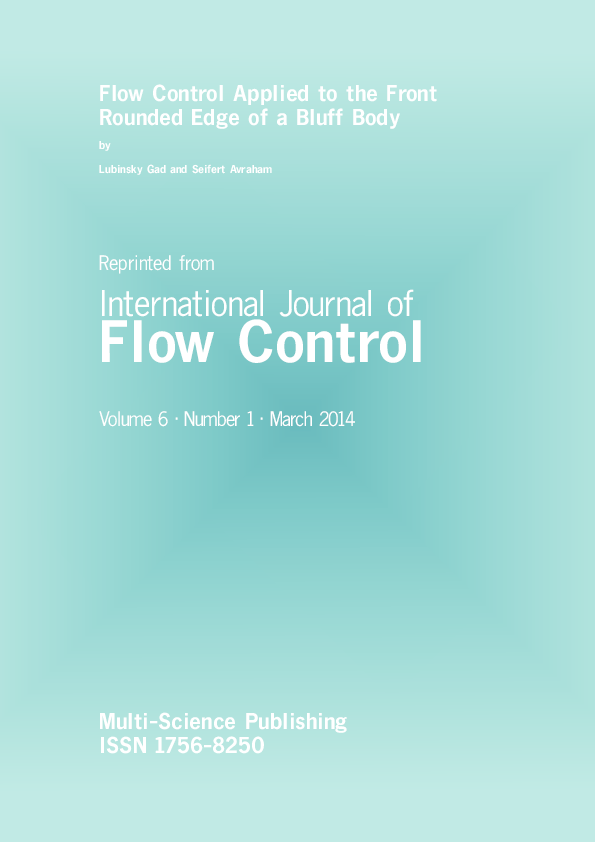 (PDF) Flow Control Applied to the Front Rounded Edge of a Bluff Body