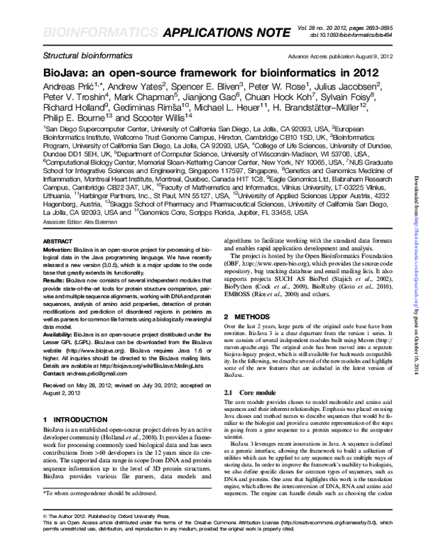(PDF) Bio-Java
