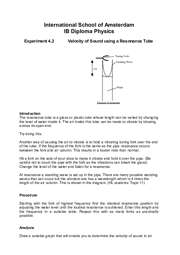 (DOC) International School of Amsterdam IB Diploma Physics Experiment 4 ...