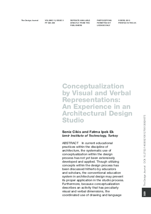 (PDF) Conceptualization by Visual and Verbal Representations: An ...