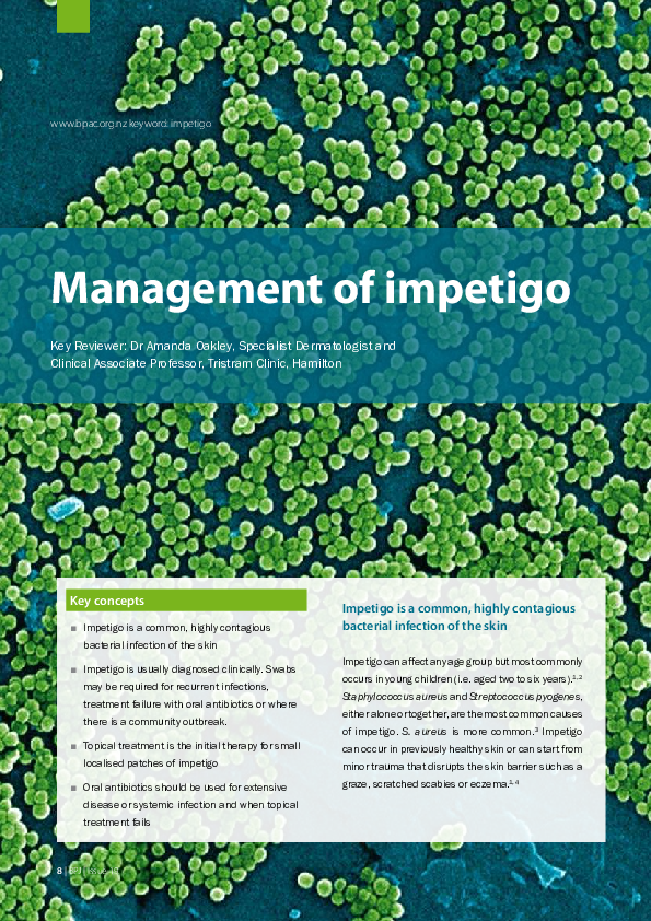 (PDF) Management of impetigo