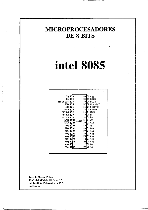 (PDF) Intel 8085 | Fran Rodríguez - Academia.edu