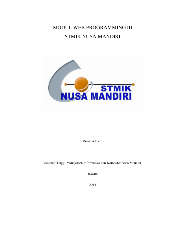 Modul Web Iii Berbasis Objek Oop