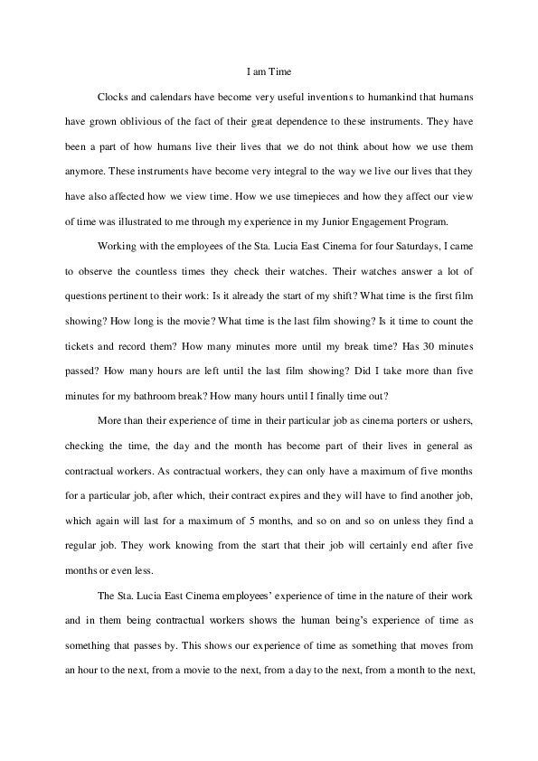 (DOC) I am Time Clocks