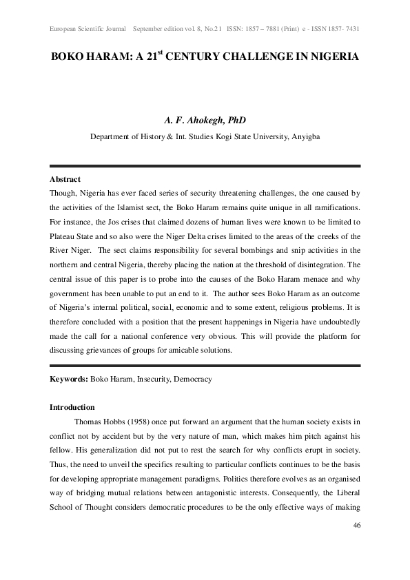 (PDF) Boko Haram