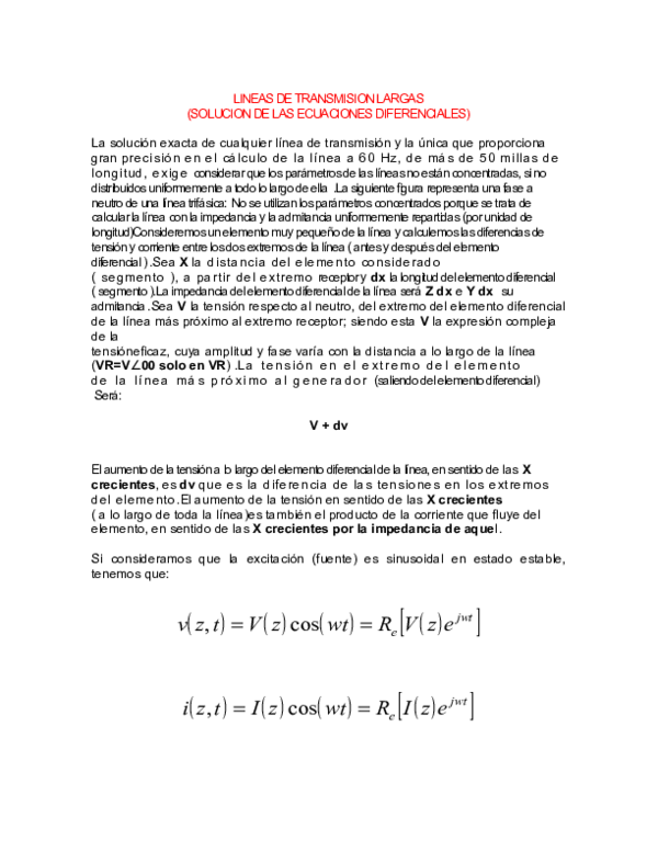 (DOC) LINEAS DE TRANSMISION LARGAS