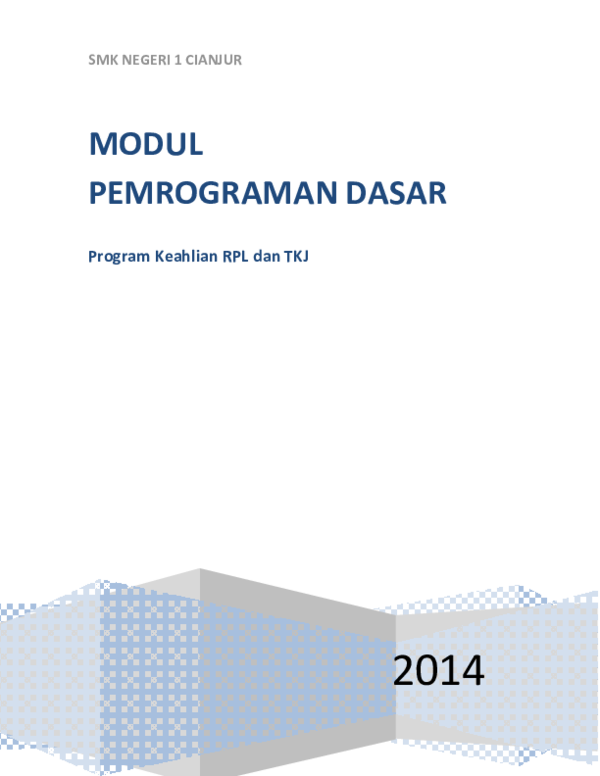 (PDF) RPL PEMROGRAMAN DASAR