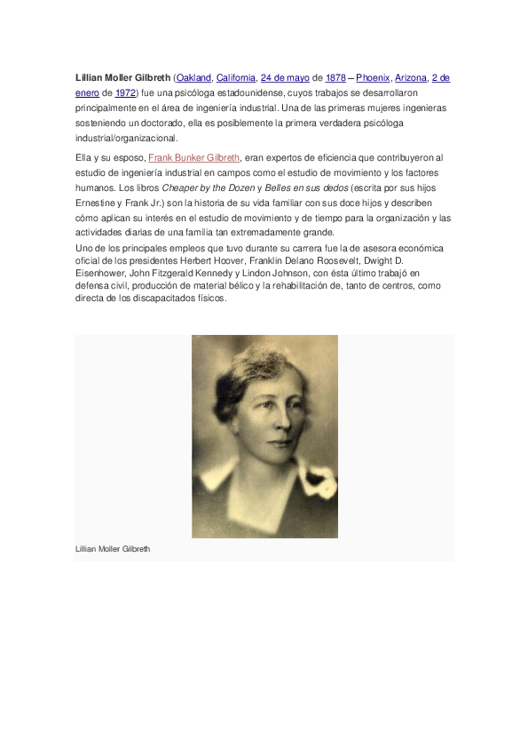 (DOC) Lillian Moller Gilbreth